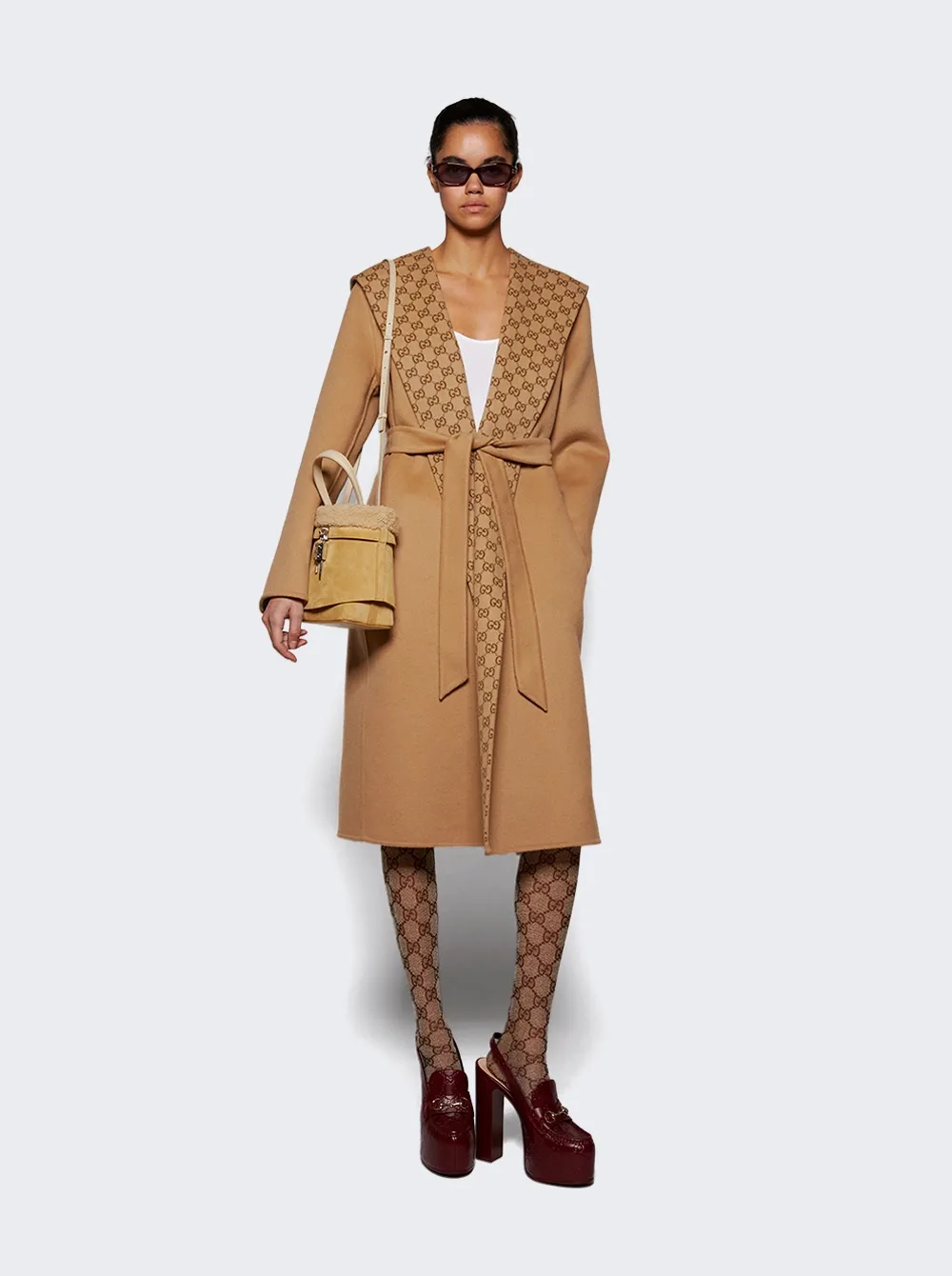 Shark Lock Bucket Bag - Hazel | SHOP BAZAAR