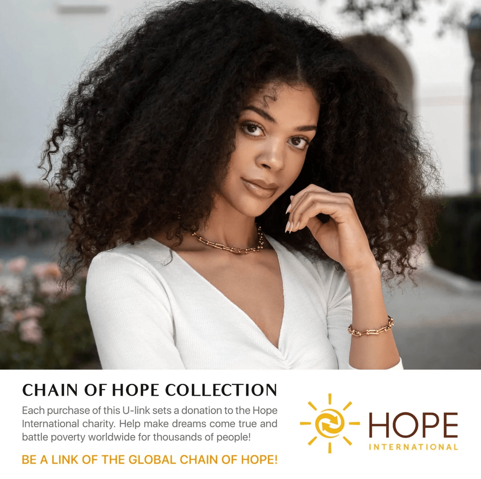 Chunky Paperclip Chain Necklace & Bracelet Set | SHOP BAZAAR