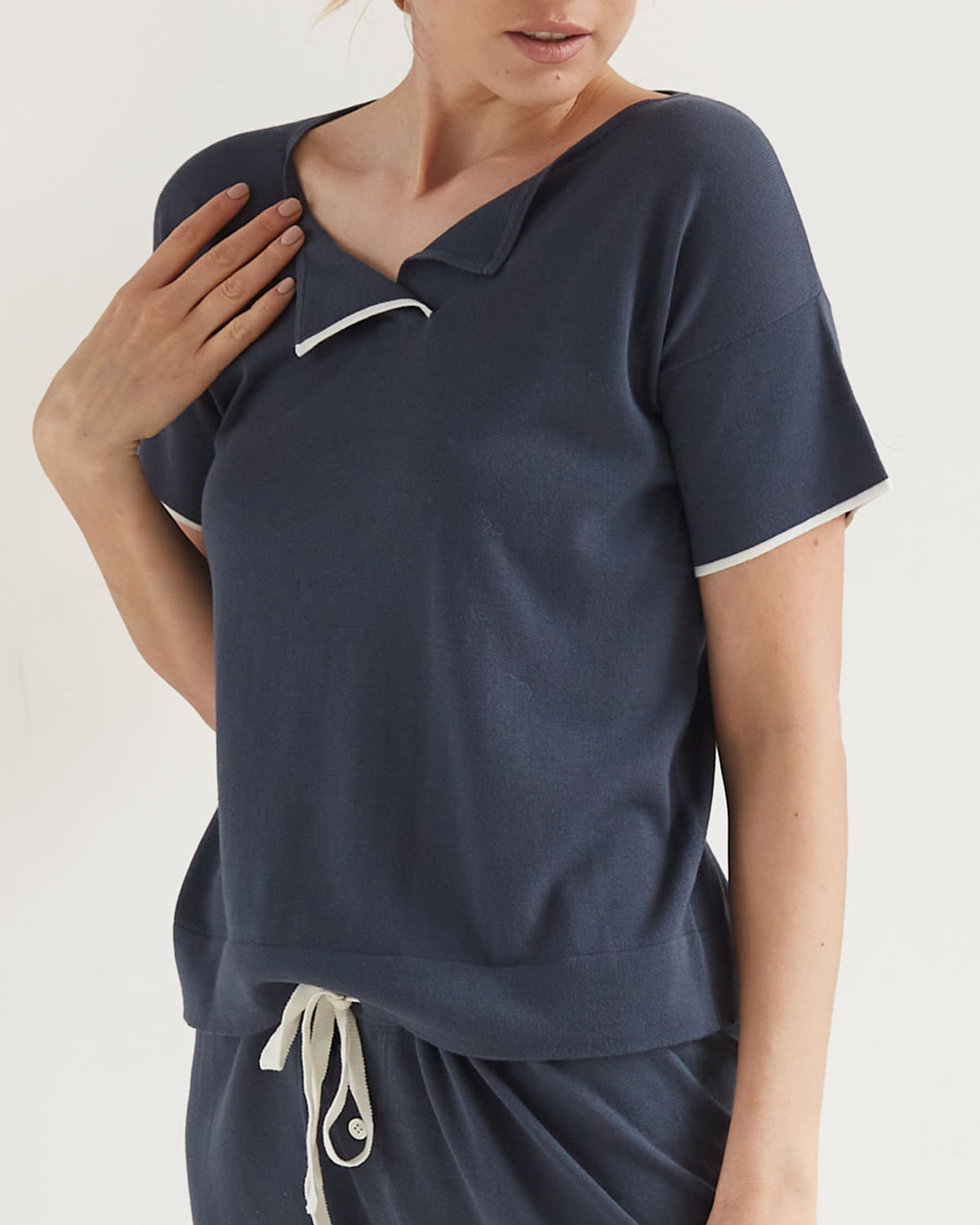 Split Neck Sleep Tee | SHOP BAZAAR