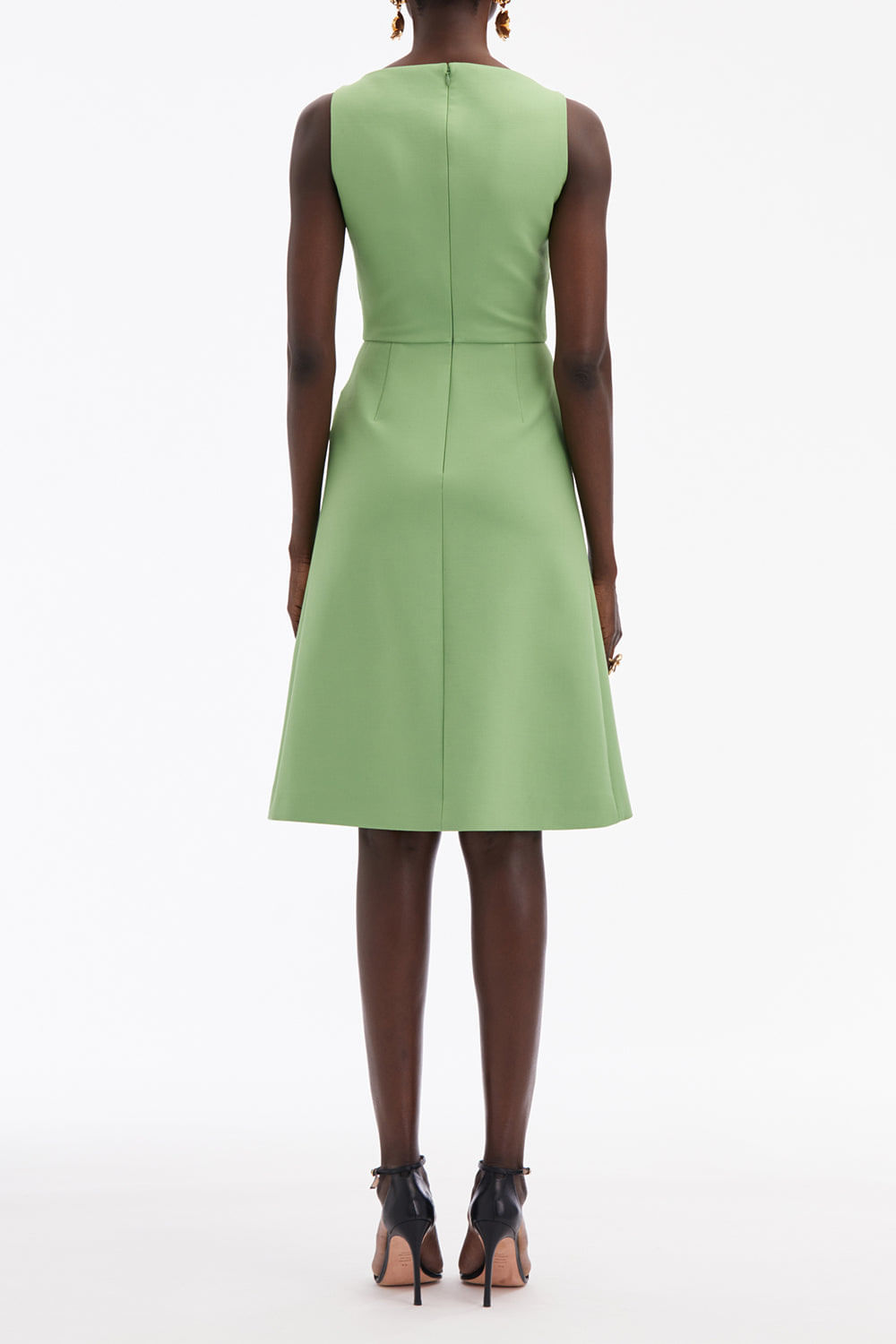 Sleeveless Inverted Button Dress | SHOP BAZAAR