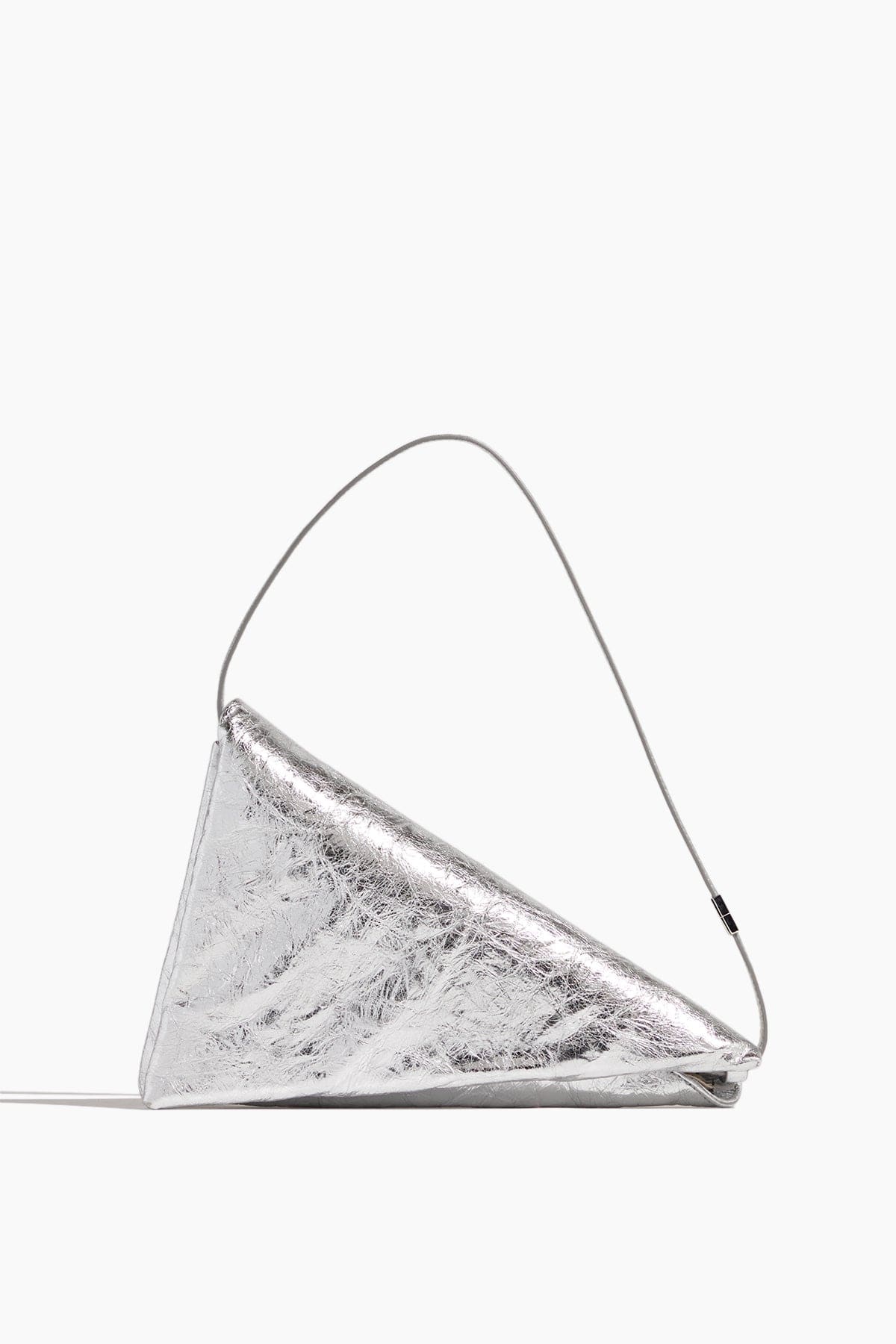Prisma Triangle Bag - Silver | SHOP BAZAAR