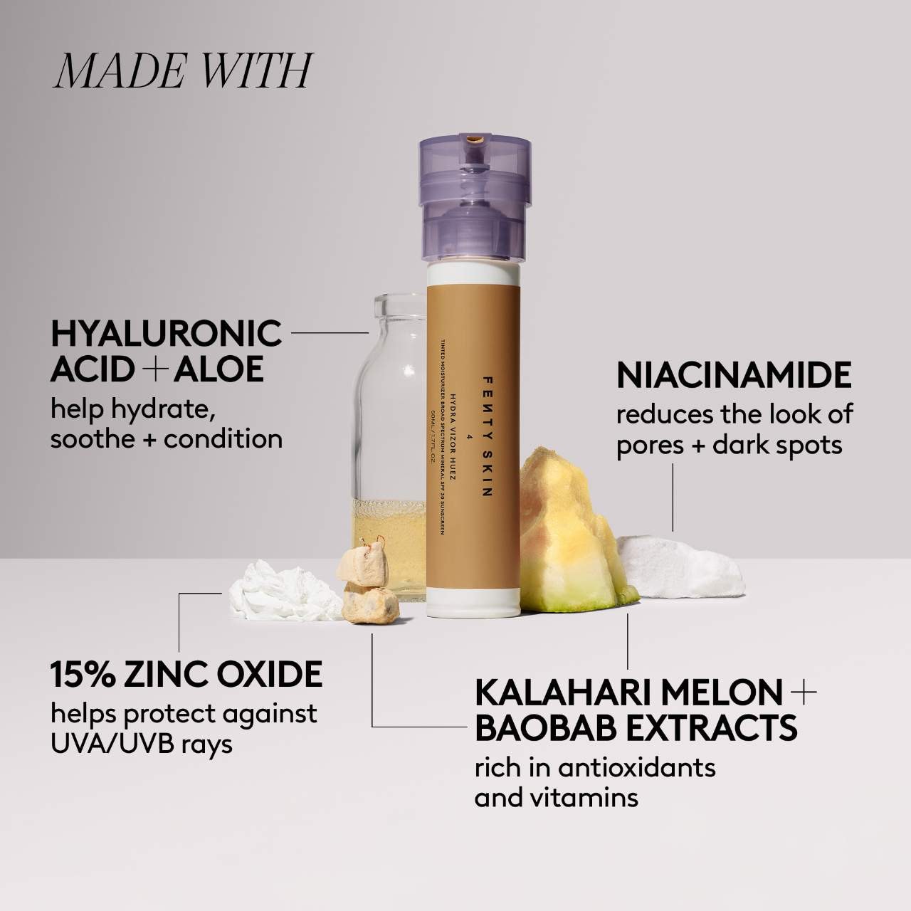 Hydra Vizor Huez Tinted Moisturizer Broad Spectrum Mineral Spf 30 ...