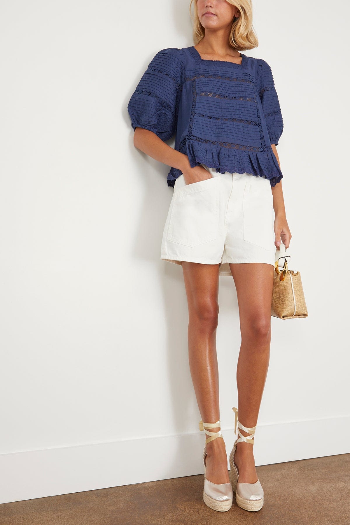 Virginia Short - Ivory | SHOP BAZAAR