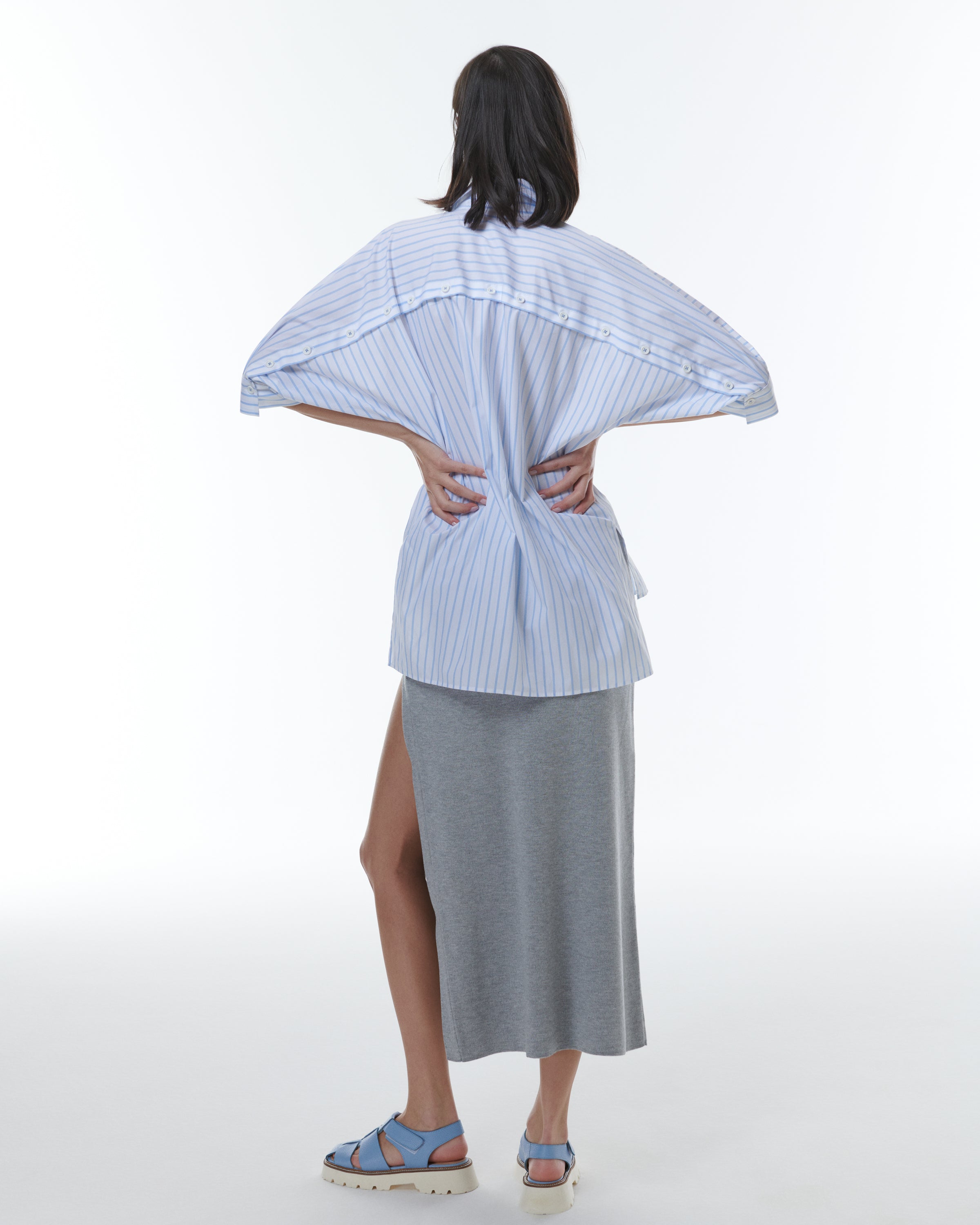 Echo Dolman Back Button Shirt | SHOP BAZAAR