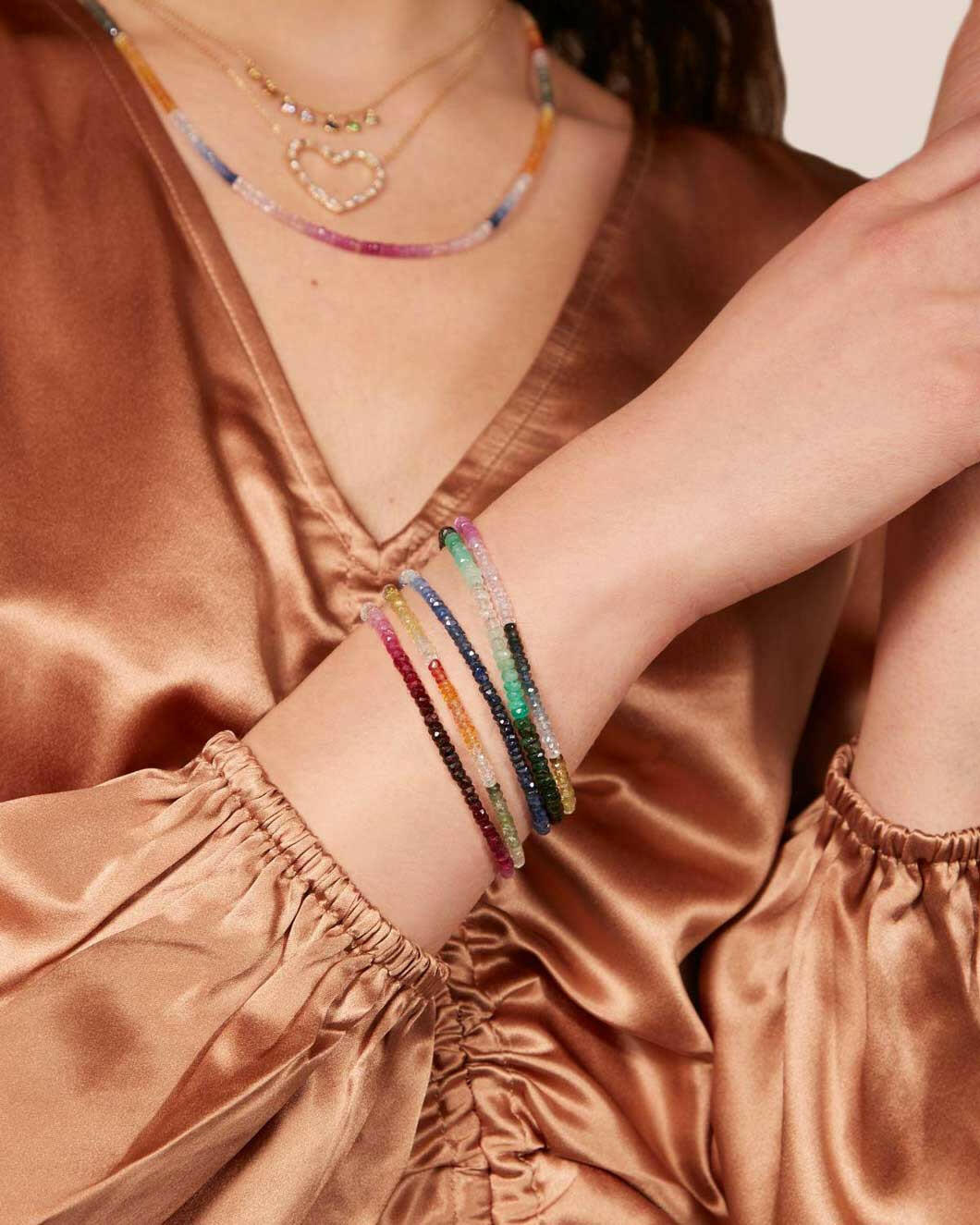 Blue Sapphire Beaded Bracelet | SHOP BAZAAR