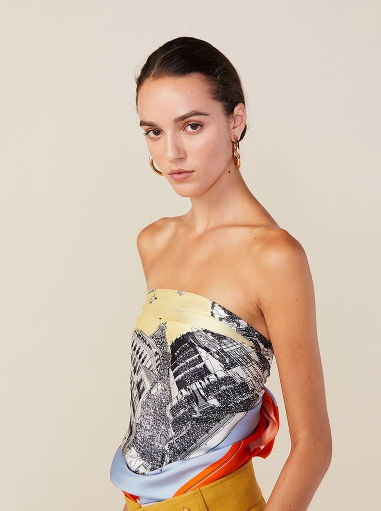 Como - Lake Como Silk Scarf | SHOP BAZAAR