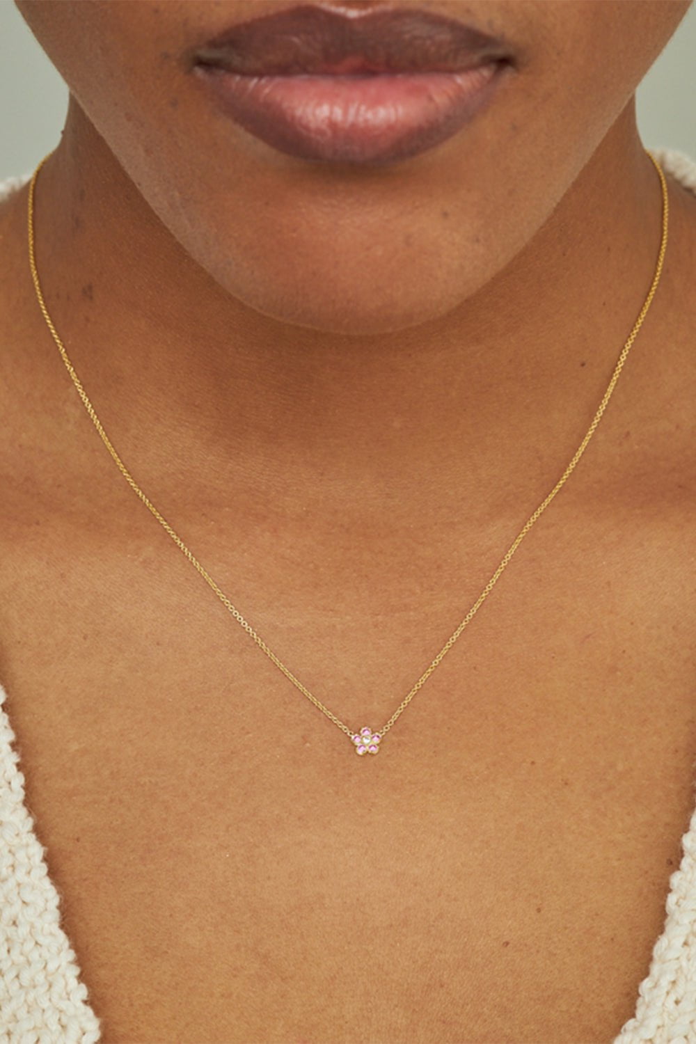 Mini Flower Necklace | SHOP BAZAAR