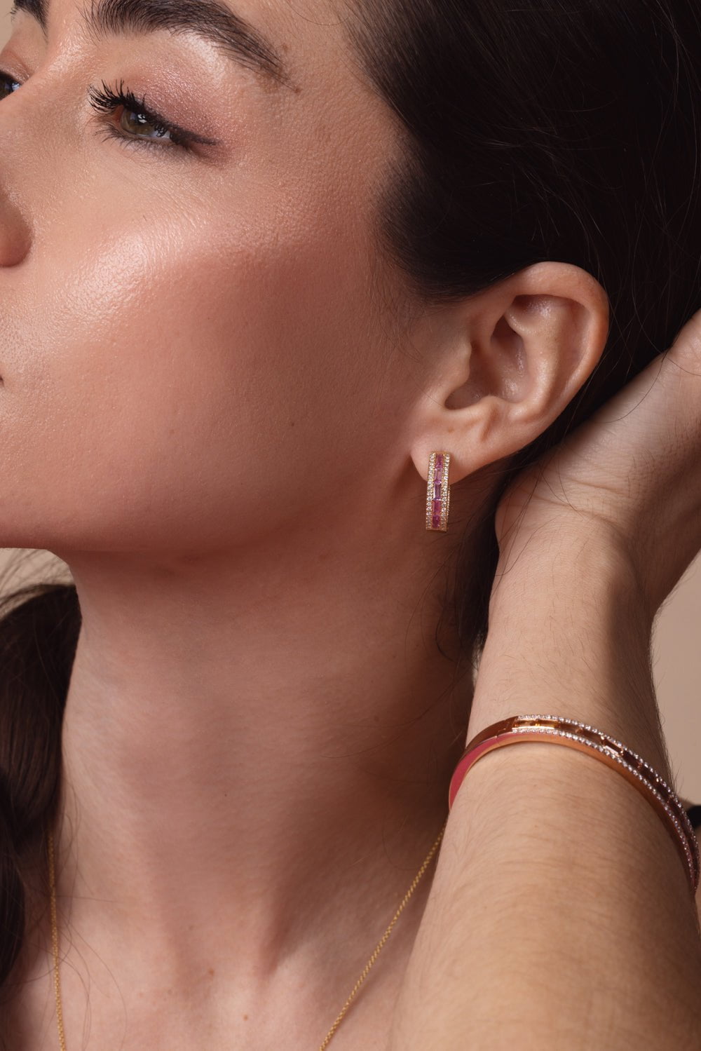 Mini Origami Hoop Earrings | SHOP BAZAAR