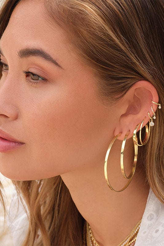 Medium Ellen Hoops | SHOP BAZAAR