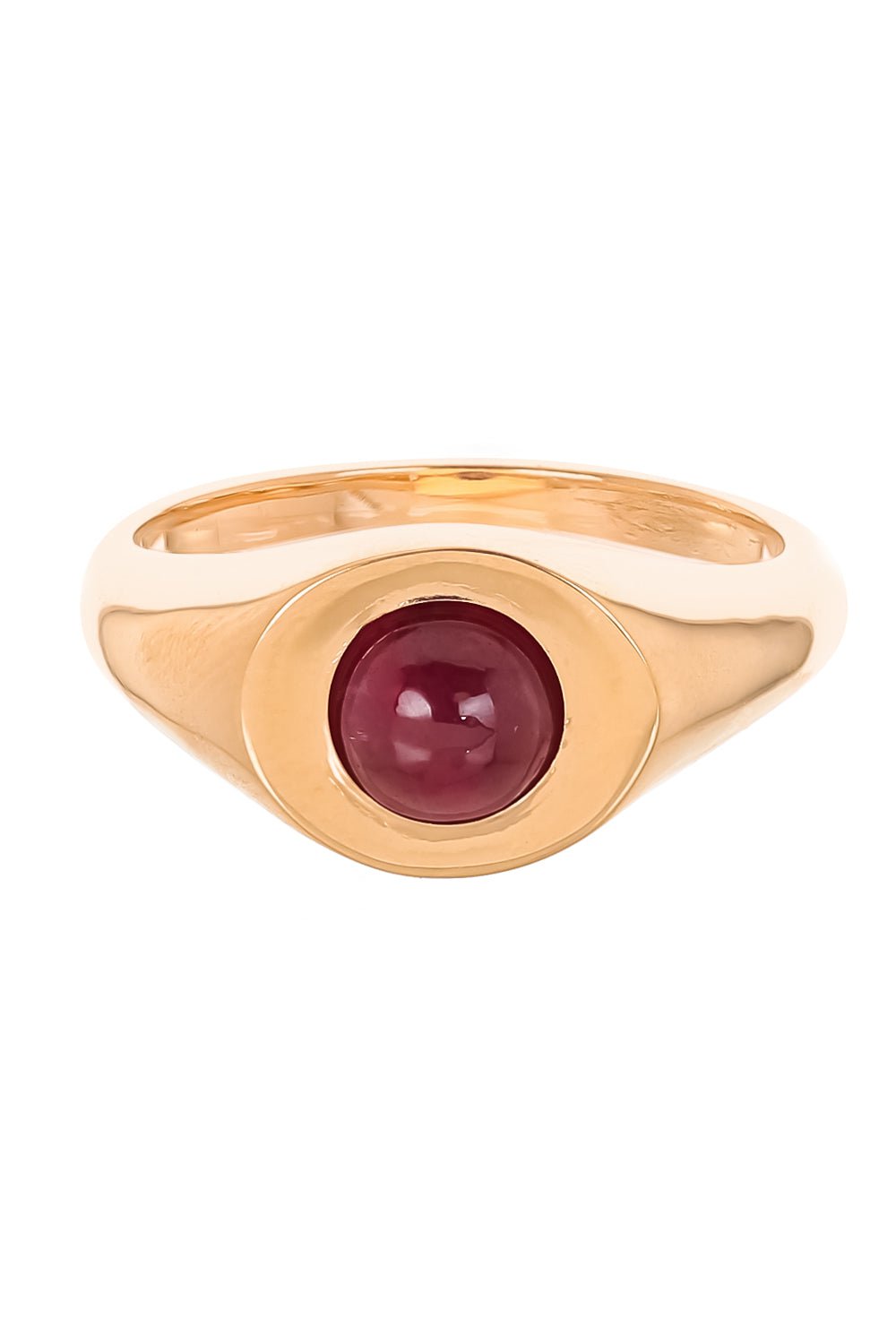 Greenland Ruby Sphere Signet Ring | SHOP BAZAAR