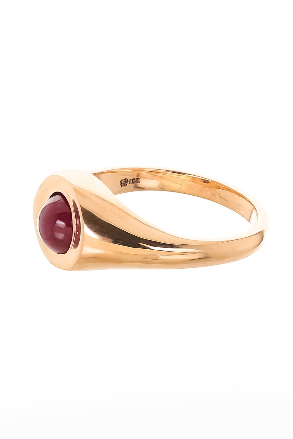 Greenland Ruby Sphere Signet Ring | SHOP BAZAAR