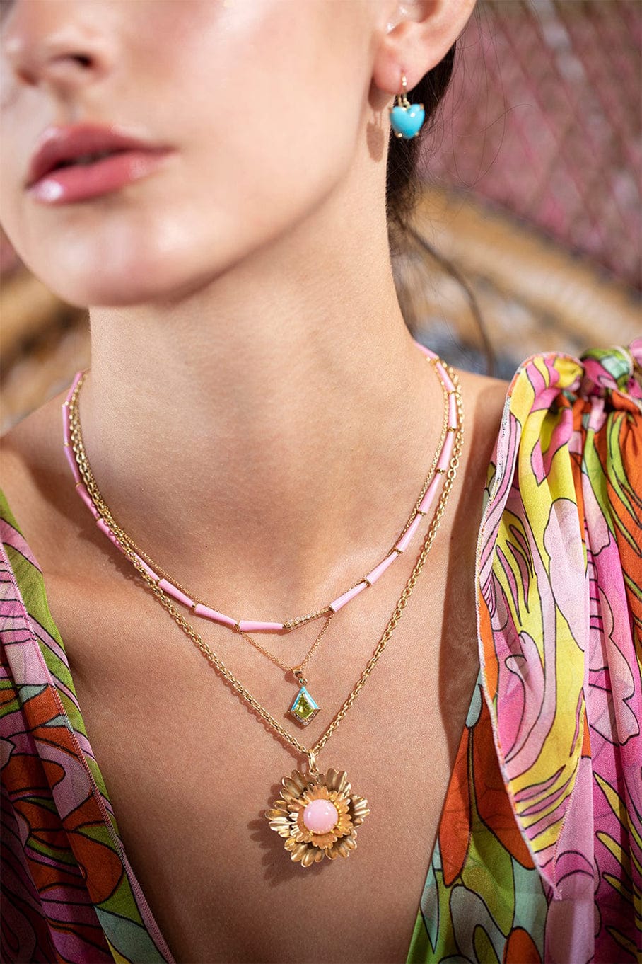 Pink Opal Super Bloom Necklace | SHOP BAZAAR