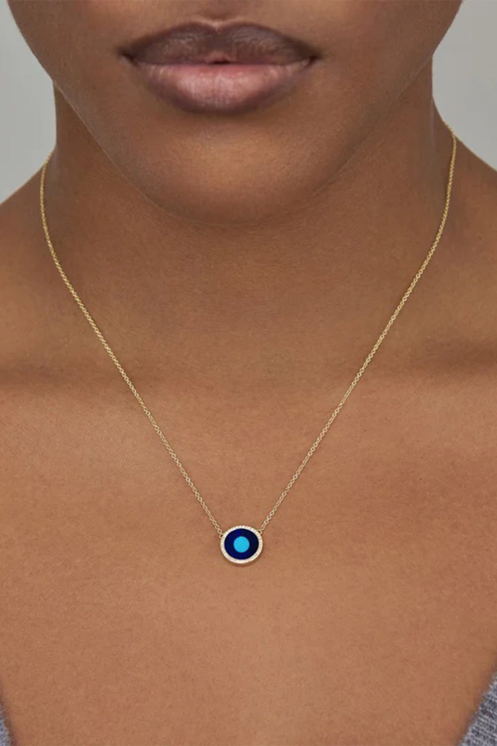 Mini Evil Eye Necklace | SHOP BAZAAR