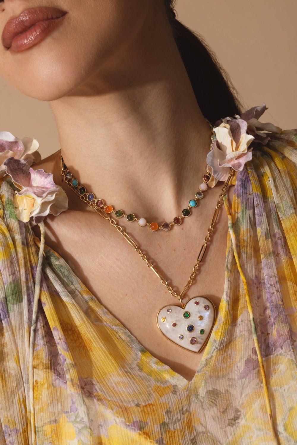 Small Classic Link Tourmaline Lapis Link Necklace | SHOP BAZAAR