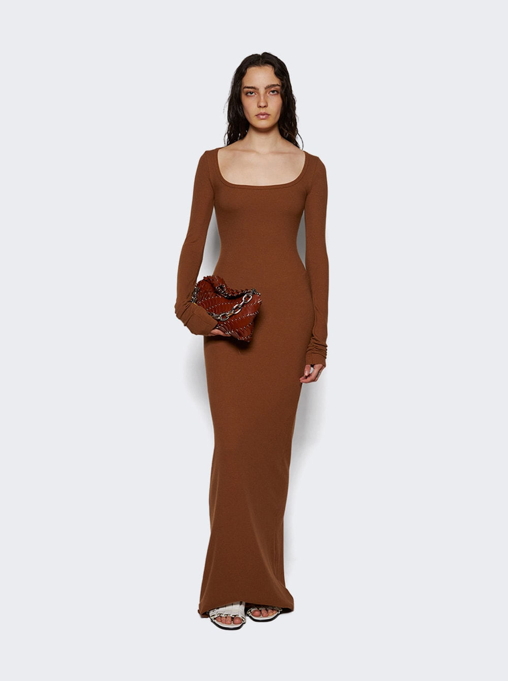 Maxi Square Neck Dress | SHOP BAZAAR