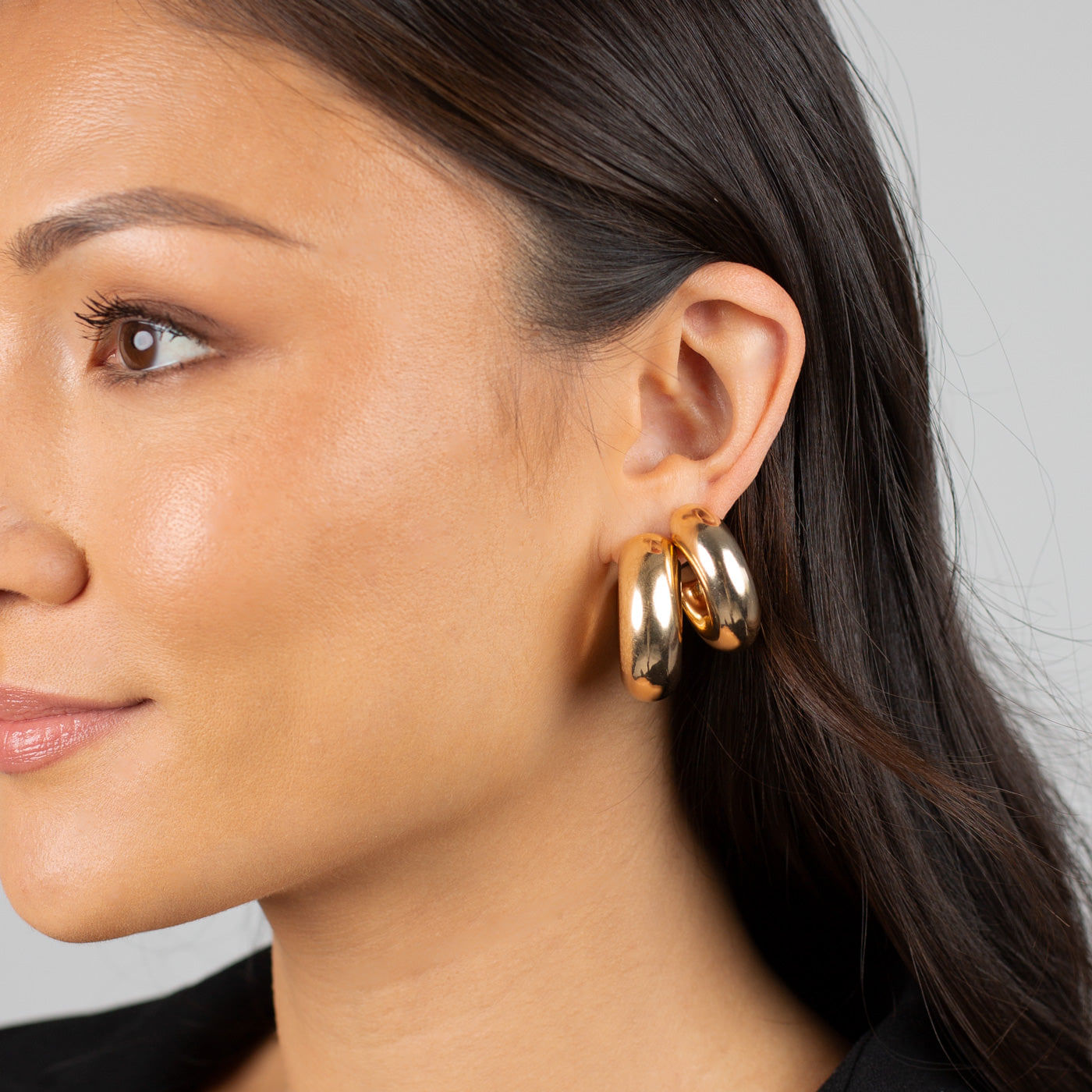 Chunky Bubble Hoop Earring 40MM | SHOP BAZAAR