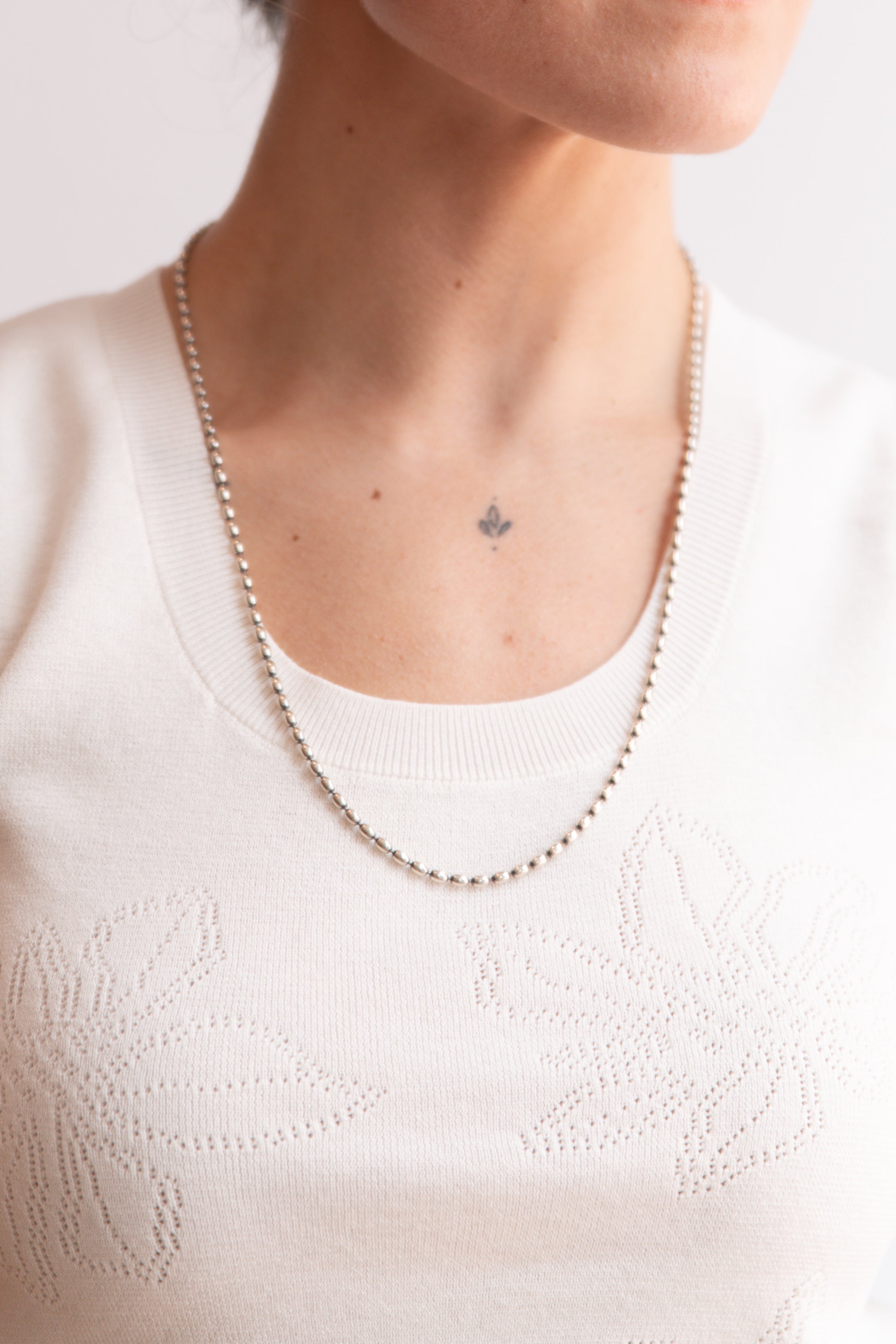 Sterling Silver 24" Seed Chain | SHOP BAZAAR