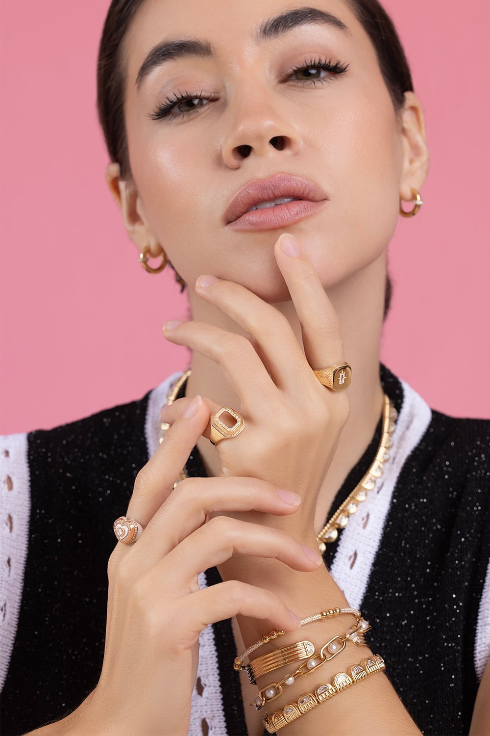 Diamond Spade Signet Ring | SHOP BAZAAR