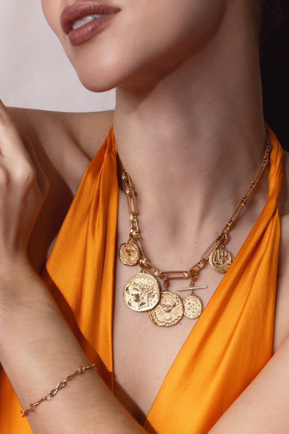 Goddess Large Coin Pendant | SHOP BAZAAR