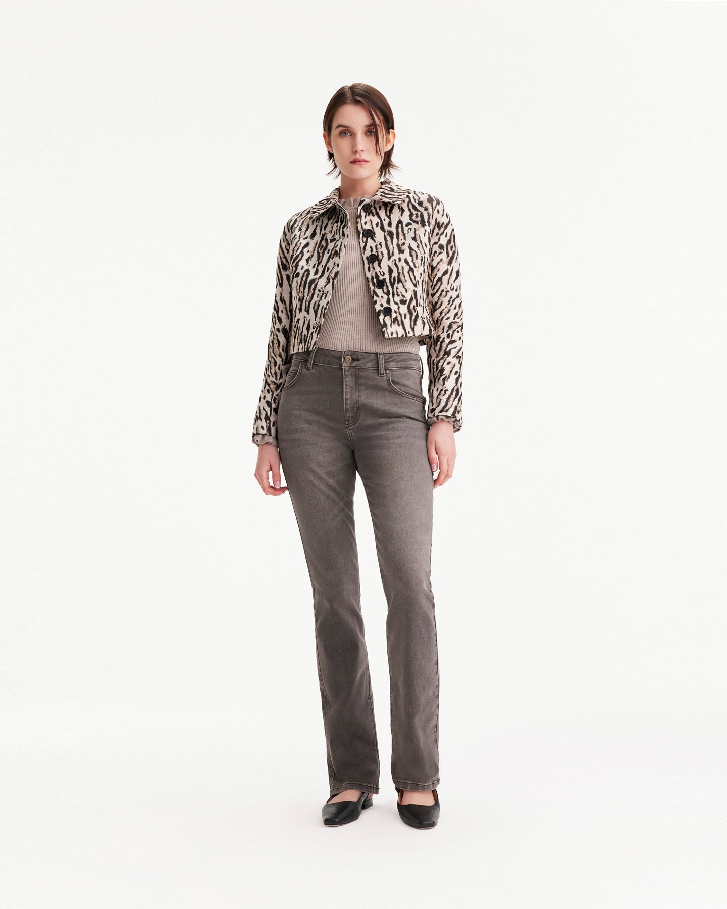 Tyche Jacquard Shrunken Jacket | SHOP BAZAAR