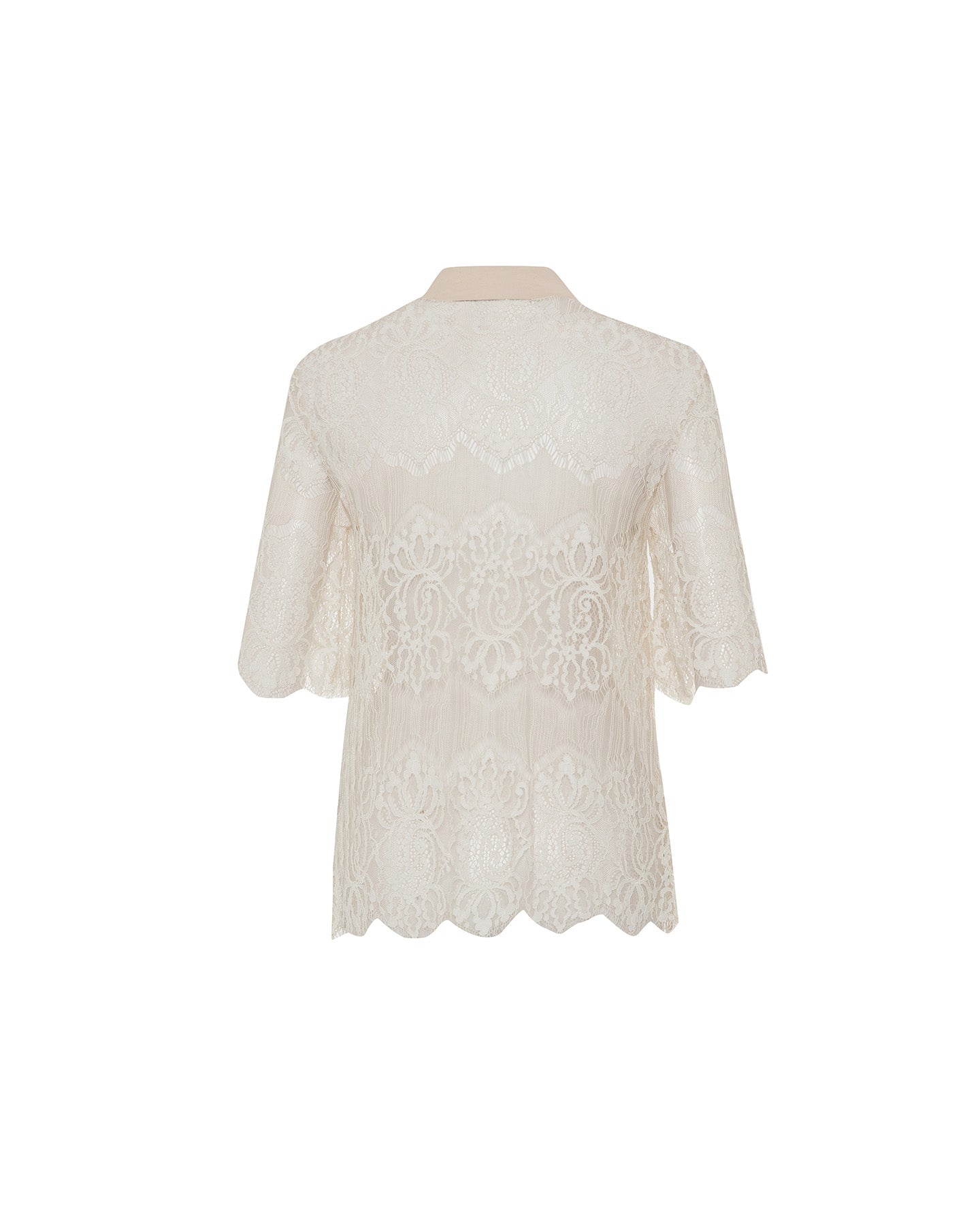 Calliope Lace Camp Shirt | SHOP BAZAAR
