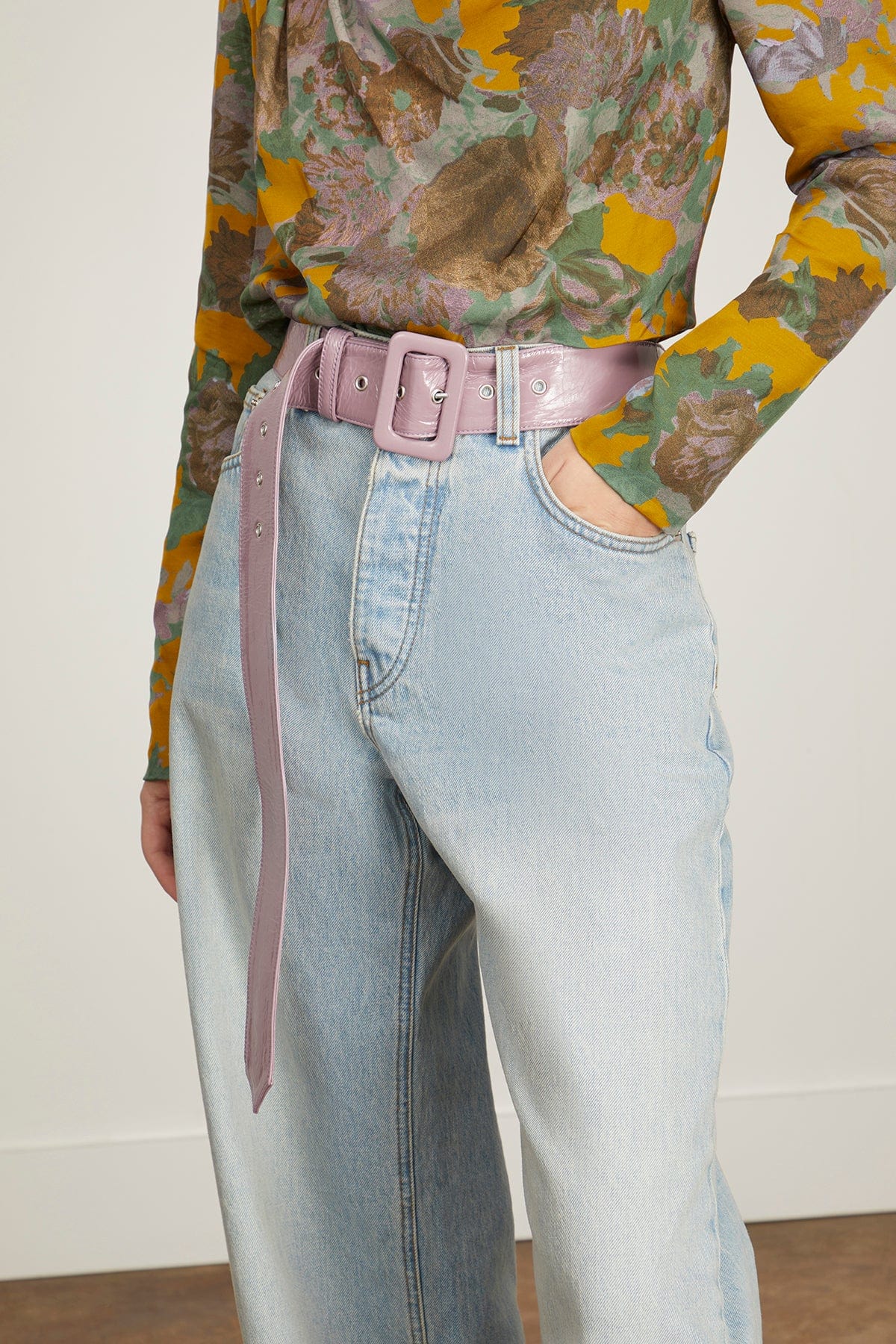 Belt in Lilac | SHOP BAZAAR