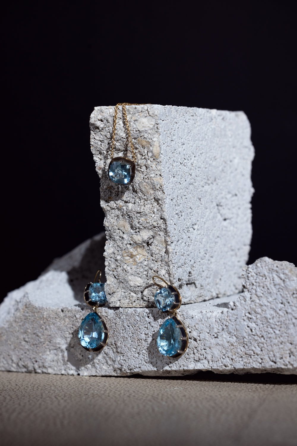 Collet Double Drop Earrings | SHOP BAZAAR