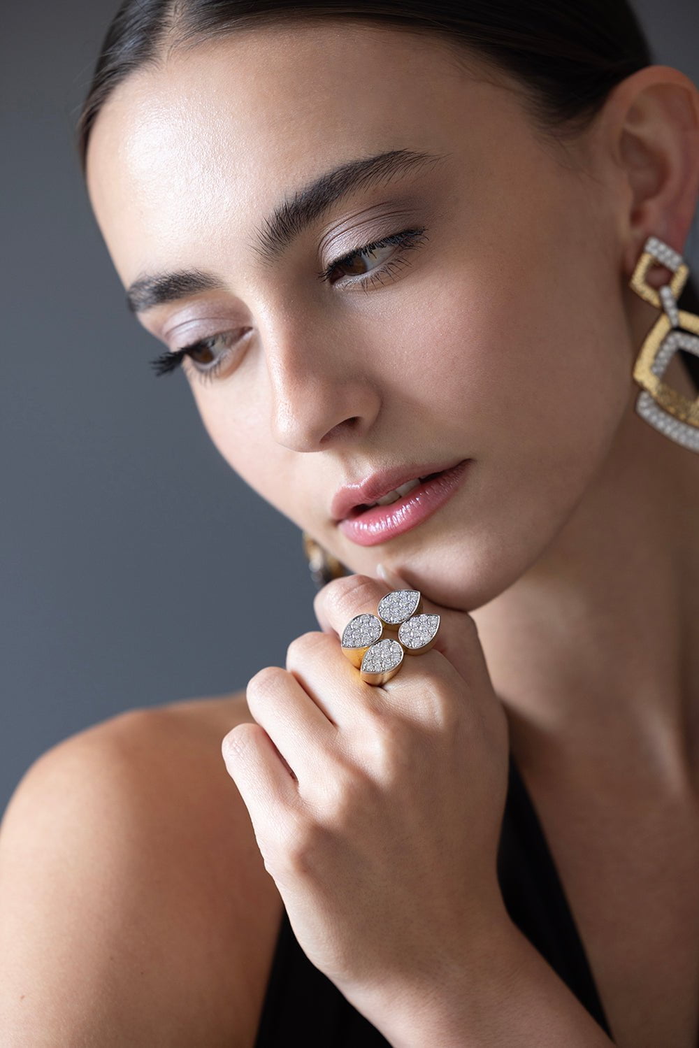 Quadrant Diamond Pear Ring | SHOP BAZAAR