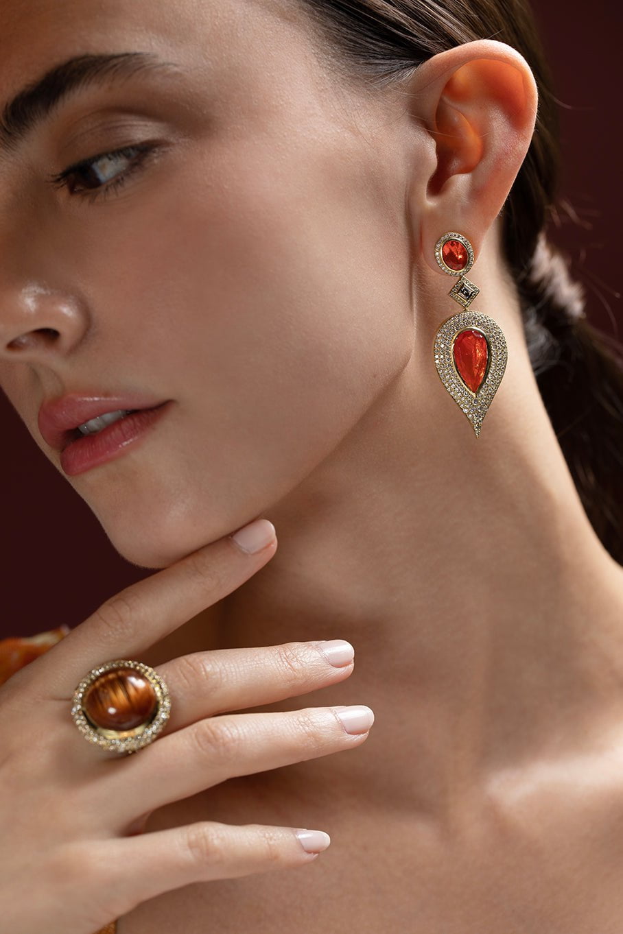 Fire Opal Diamond Earrings | SHOP BAZAAR