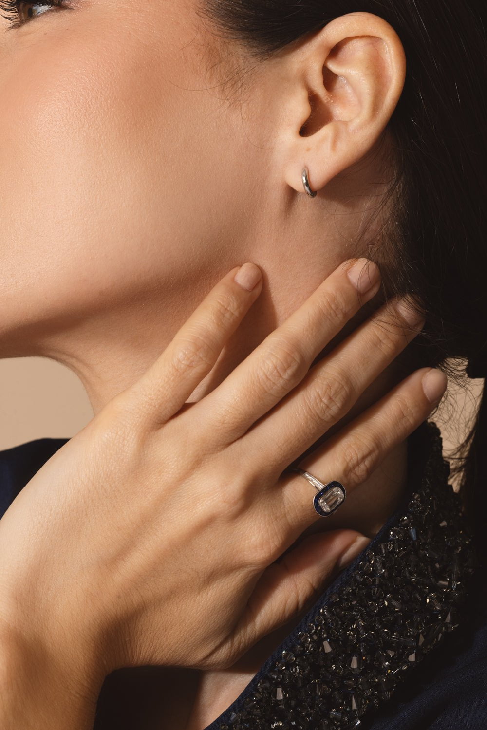 Sapphire Diamond Engagement Ring | SHOP BAZAAR