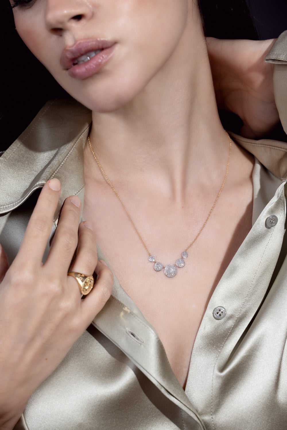 Graduated Infinity Station Necklace | SHOP BAZAAR