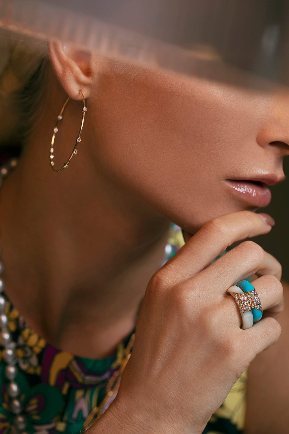 Turqouise Pave Diamond Ring | SHOP BAZAAR