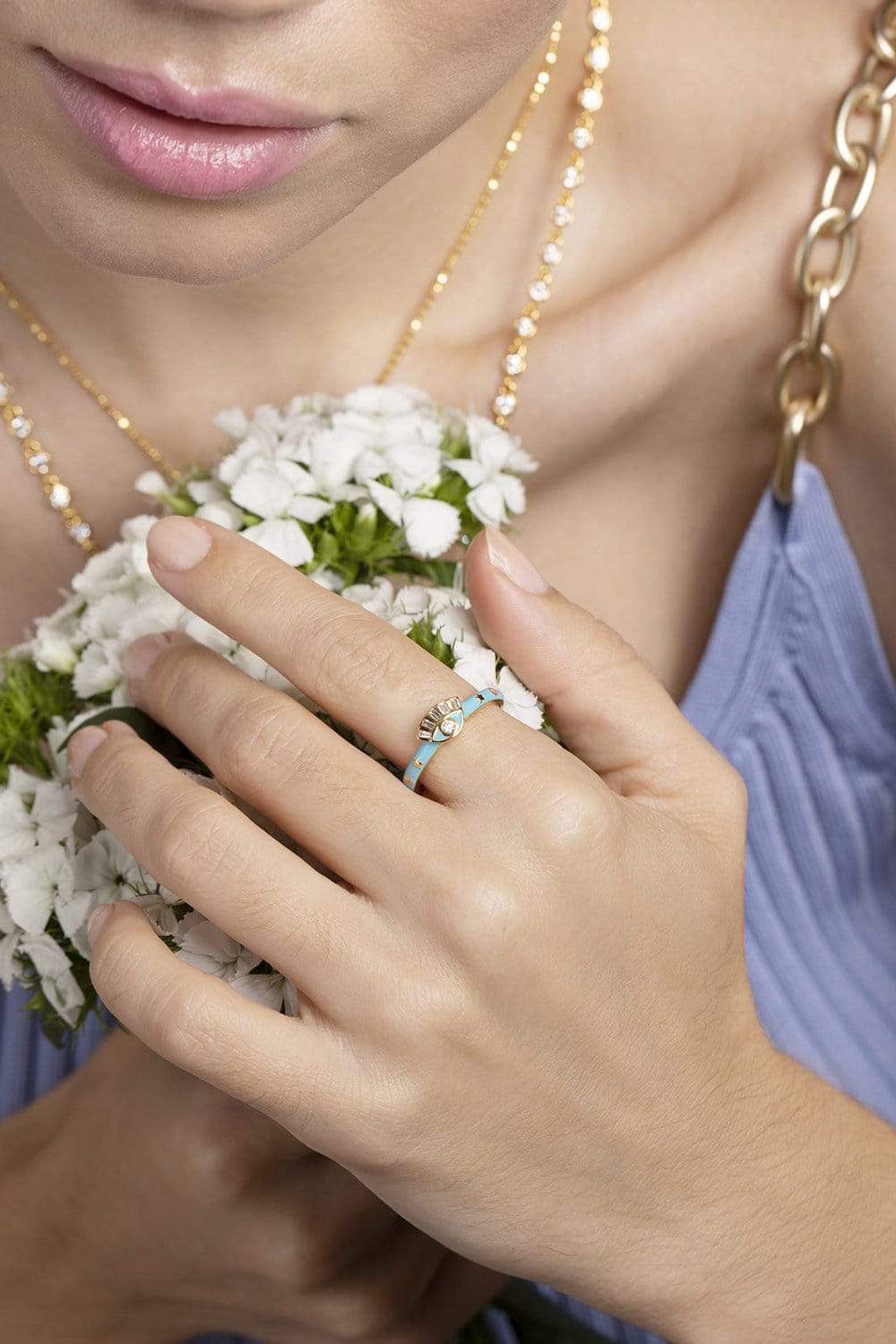 Sky Blue Evil Eye Band | SHOP BAZAAR