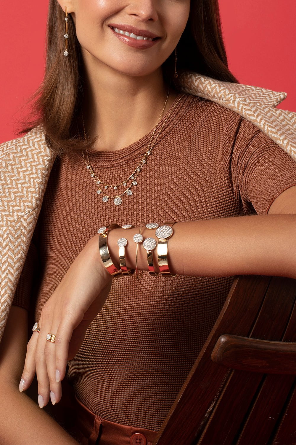 Ten Station Offset Mini Infinity Necklace | SHOP BAZAAR