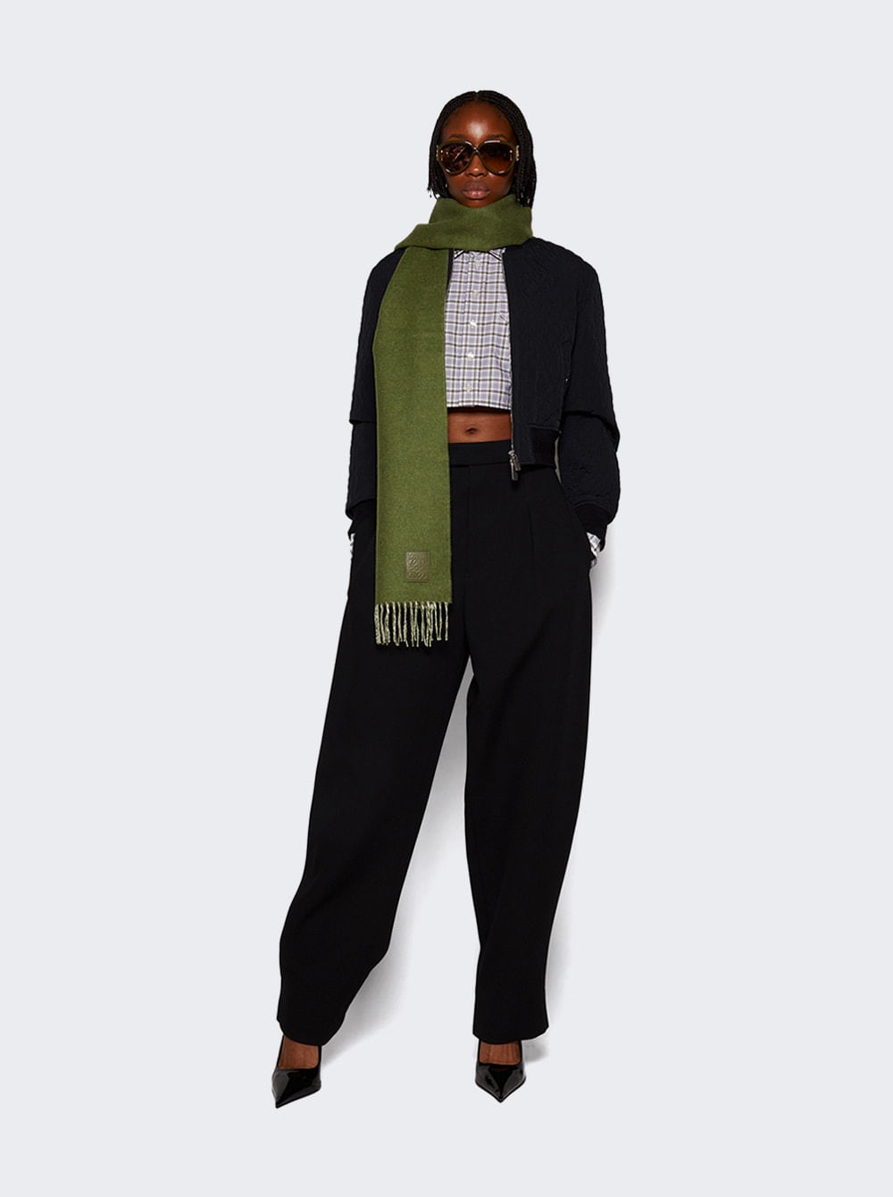 Cashmere and Wool Scarf | SHOP BAZAAR