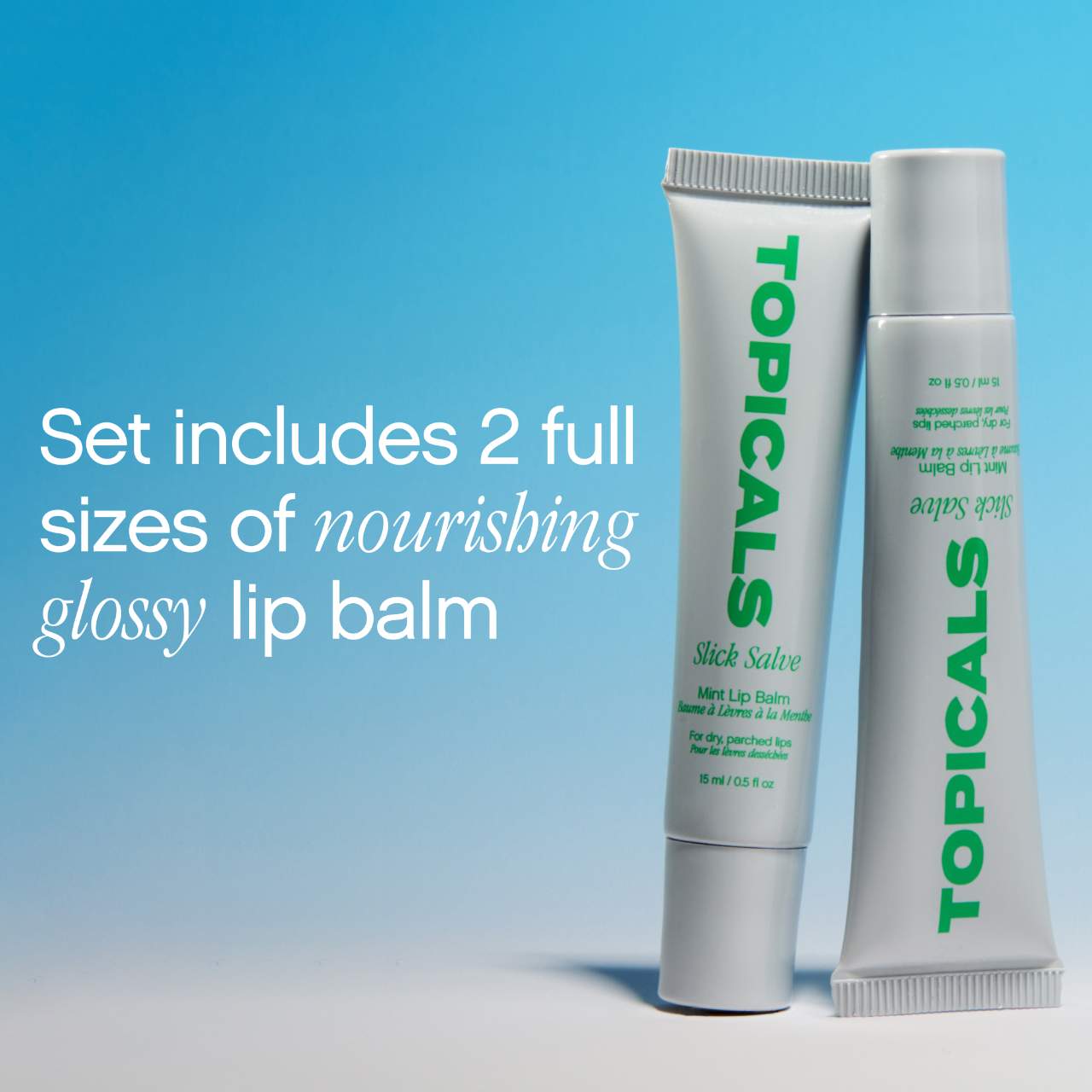 Slick Salve Glossy Lip Balm Duo For Dry, Parched Lips | SHOP BAZAAR