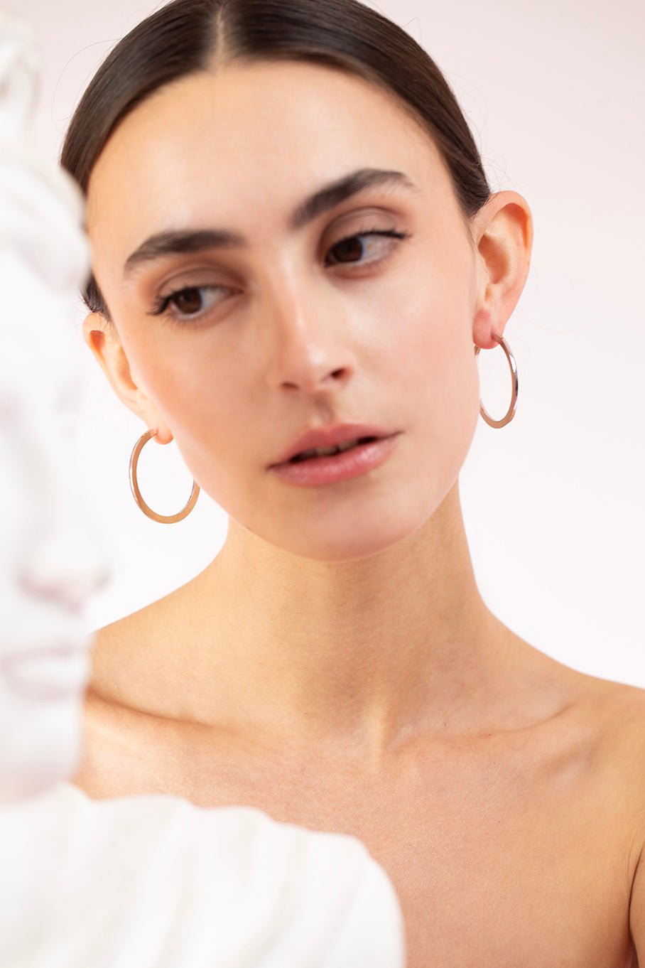 Large Plain Hoops | SHOP BAZAAR