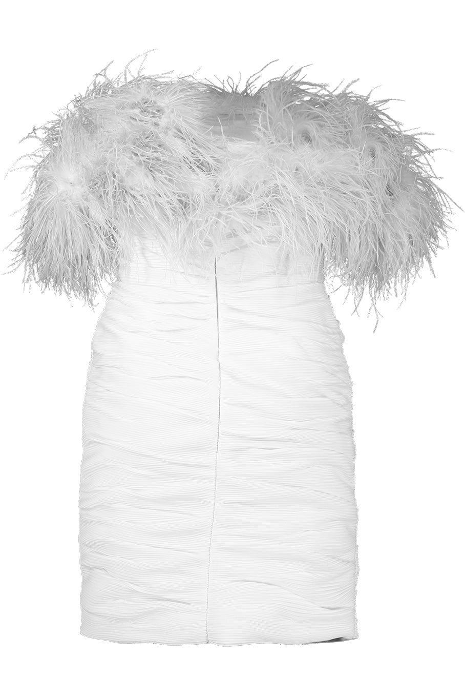 Zion Mini Pleated Dress- Ivory | SHOP BAZAAR