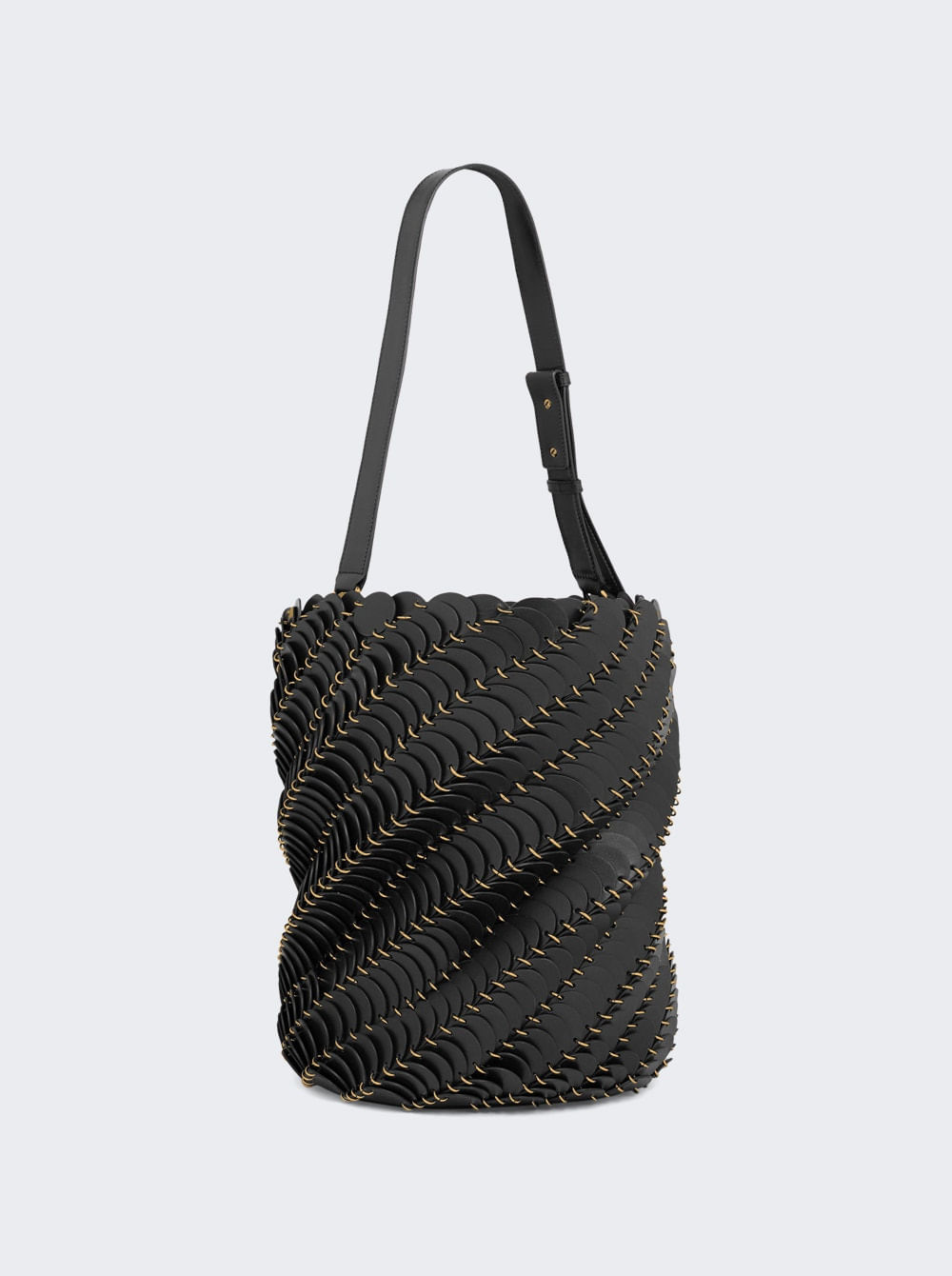 Large Leather Bucket Bag Black | SHOP BAZAAR