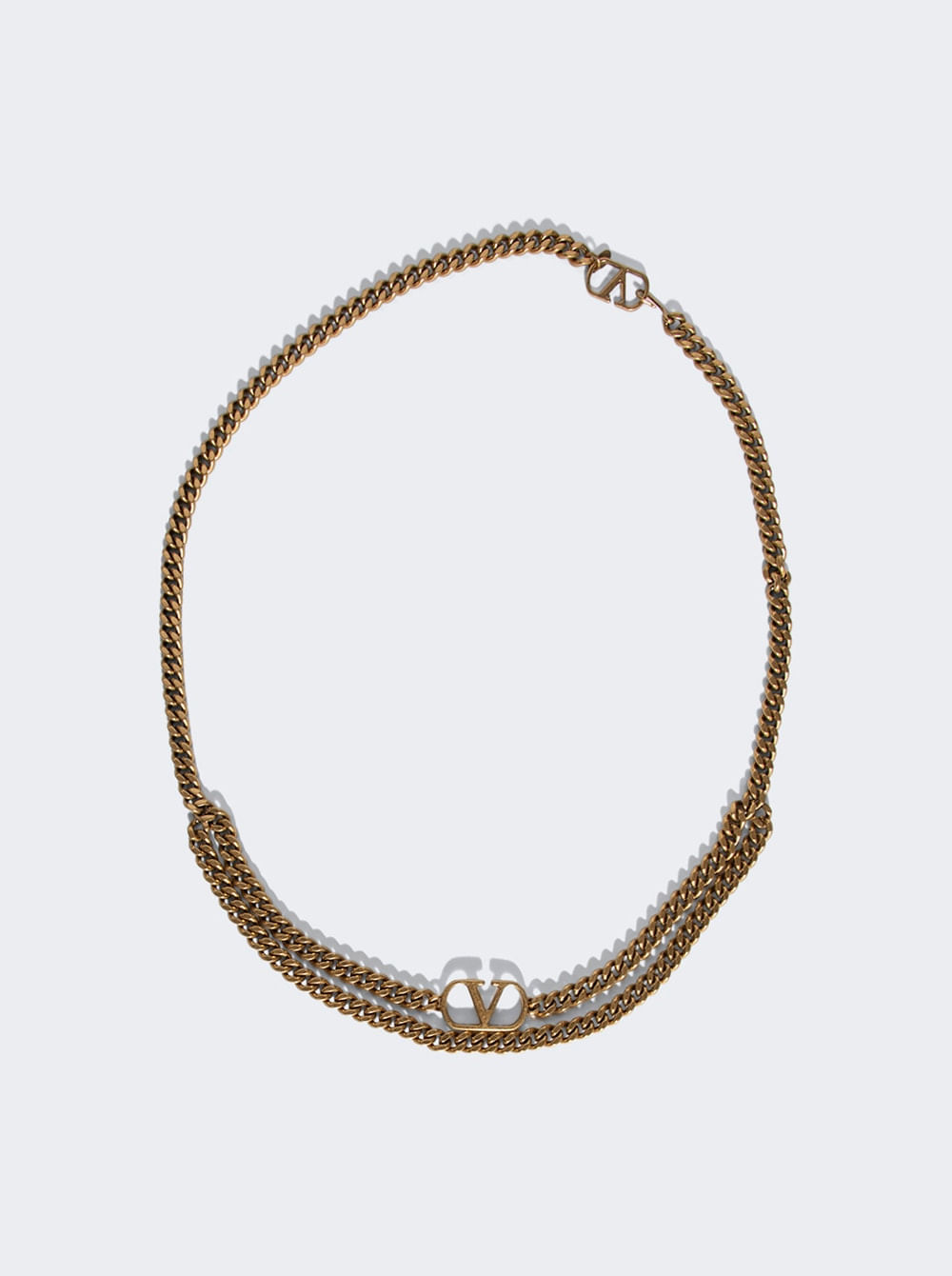 Signature Logo Chain Belt Antique Gold | SHOP BAZAAR