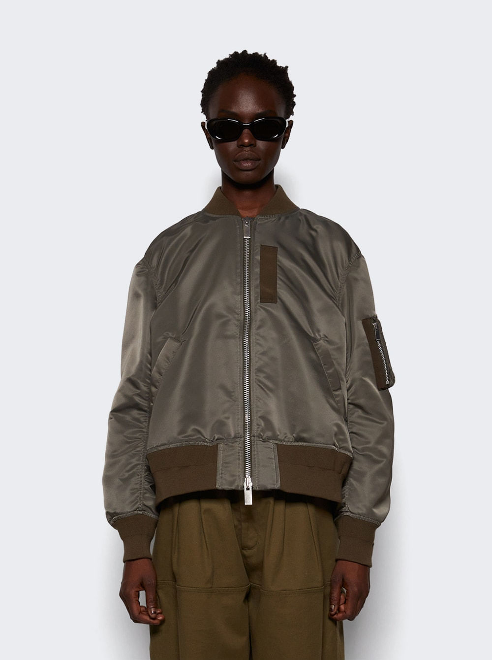 Bomber Jacket Taupe | SHOP BAZAAR