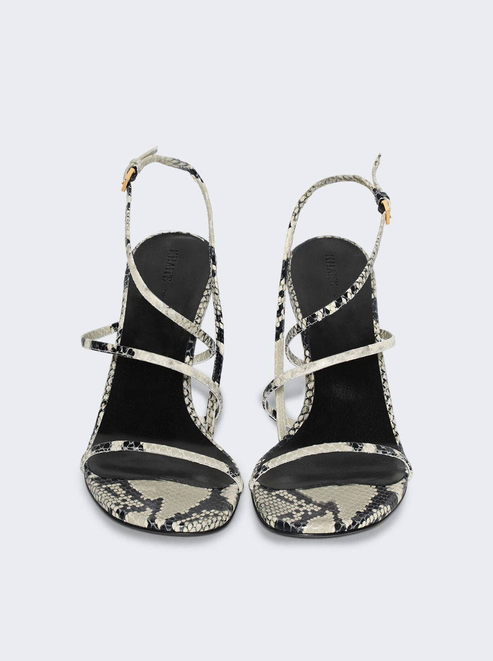 Loop Sandal Natural Python-embossed Leather | SHOP BAZAAR