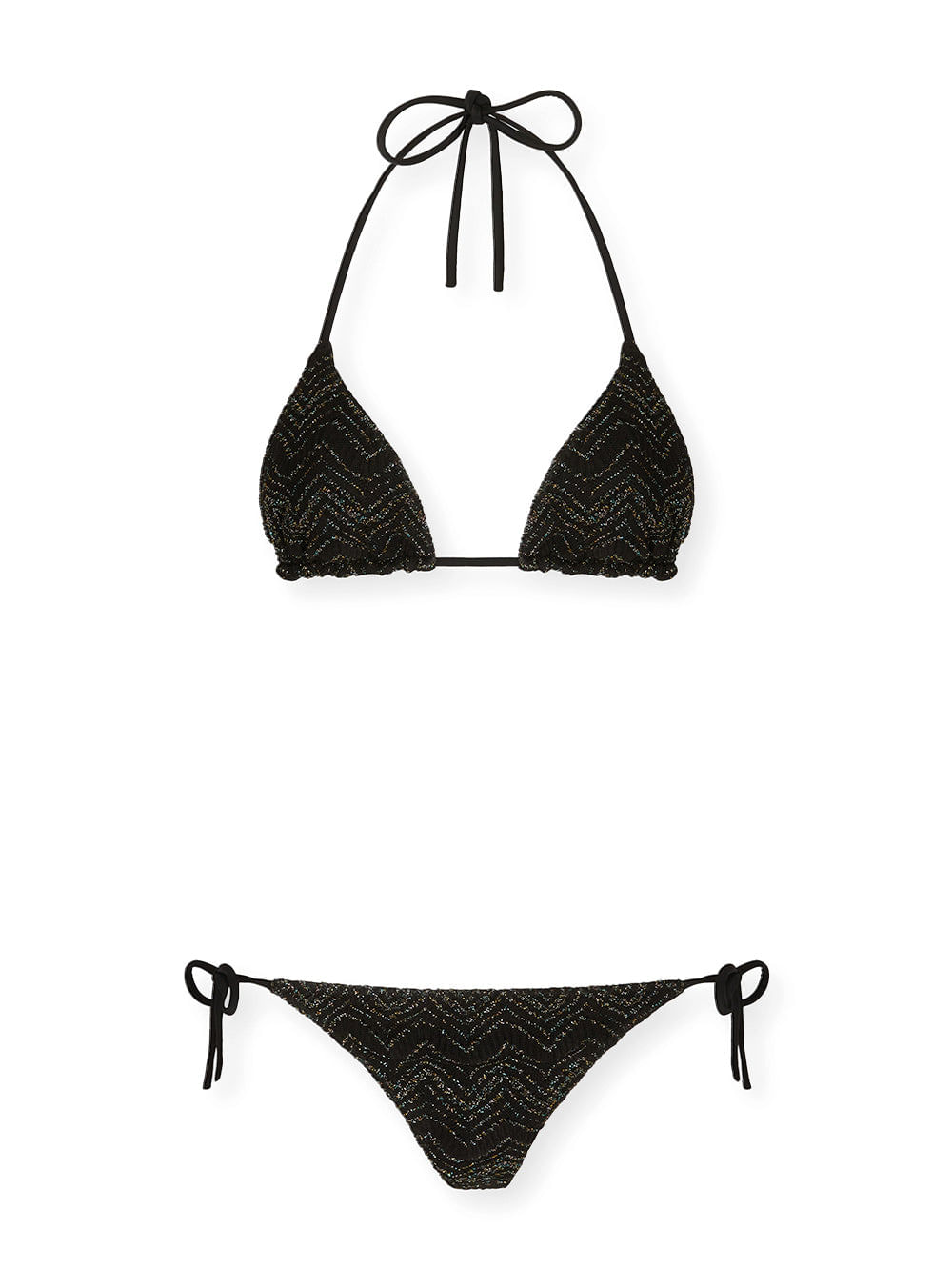 Zig Zag Lamé Bikini | SHOP BAZAAR
