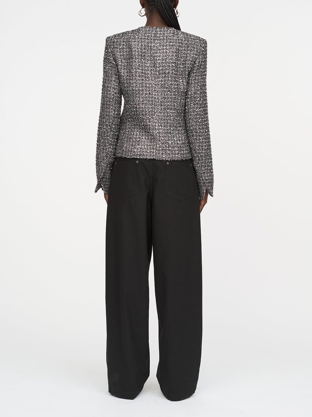 Metallic Shrunken Jacket | SHOP BAZAAR