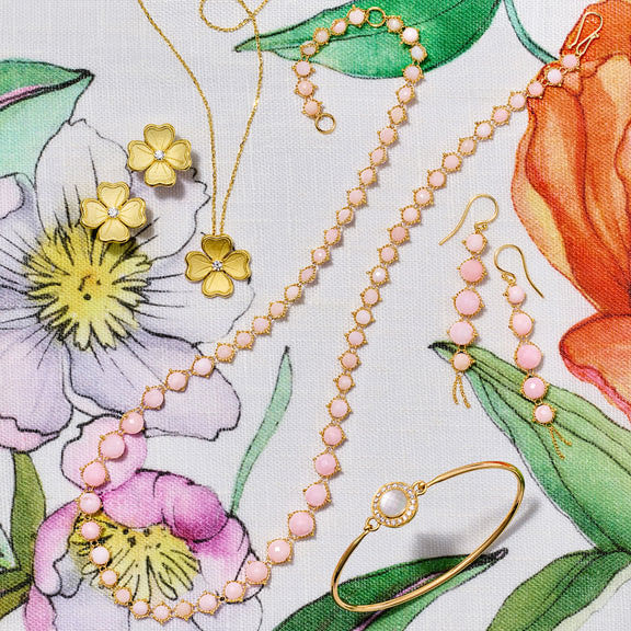 Mother-of-Pearl & Diamond Bangle | SHOP BAZAAR