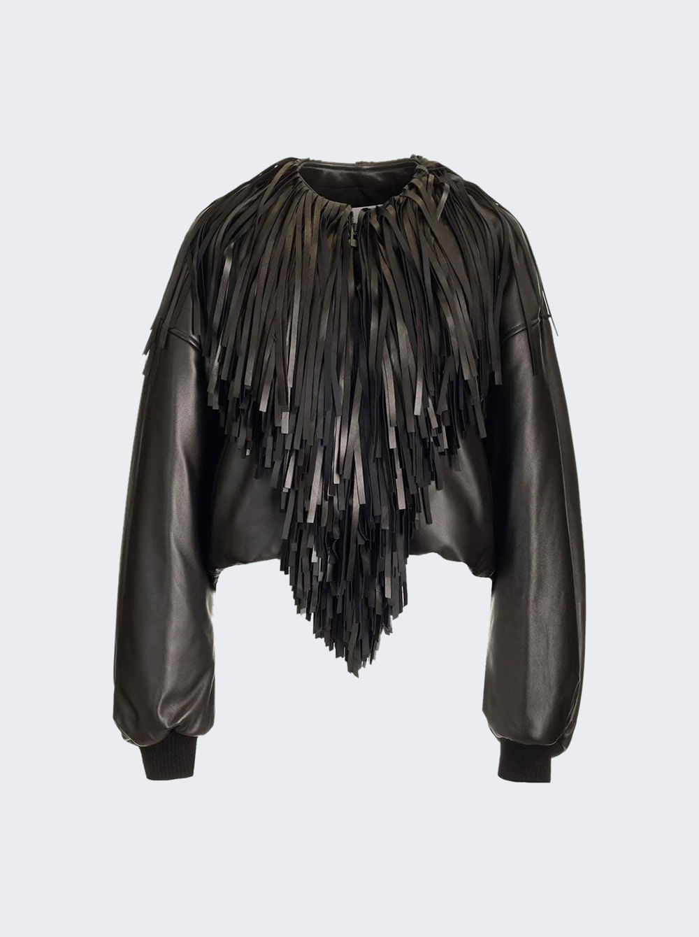 Round Bomber Jacket Noir | SHOP BAZAAR