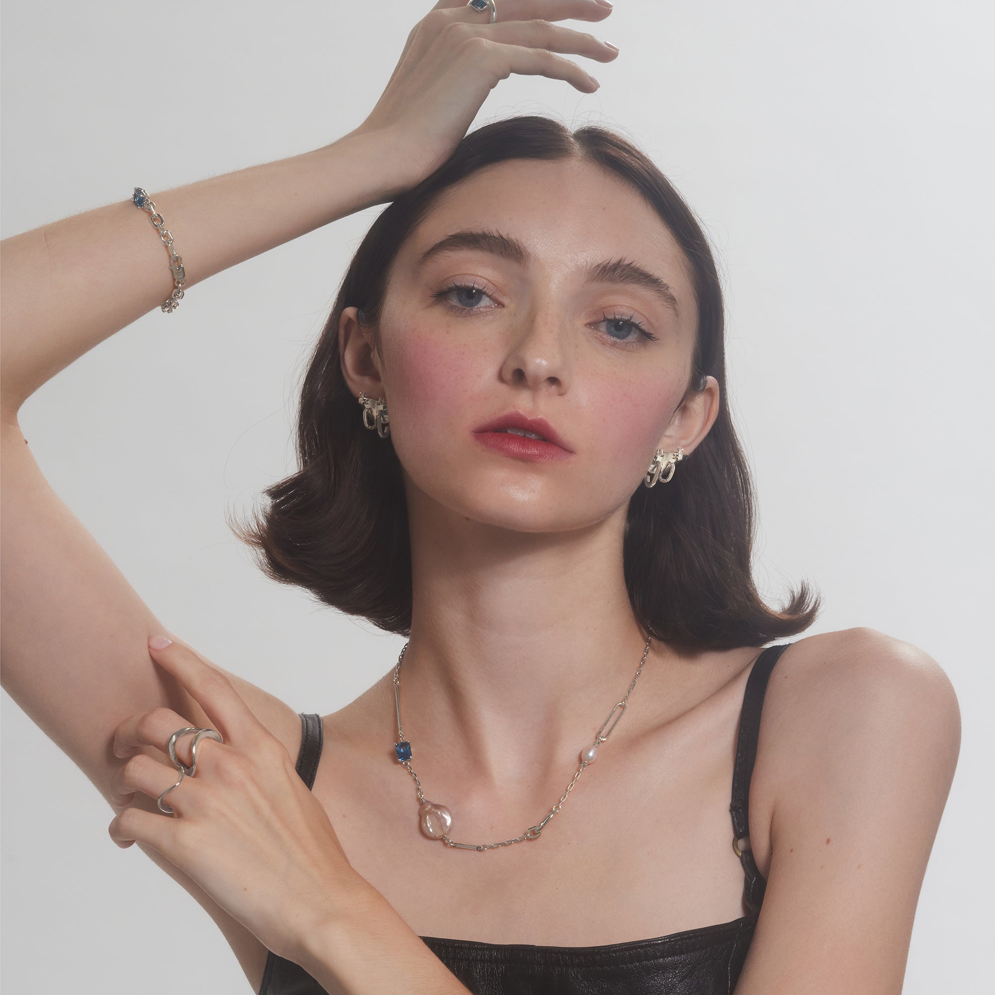 Raia Ring Set - Silver | SHOP BAZAAR