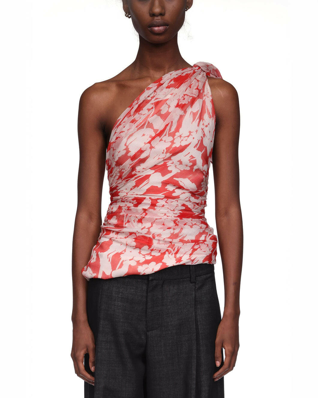 Asymmetric One Shoulder Draped Top | SHOP BAZAAR