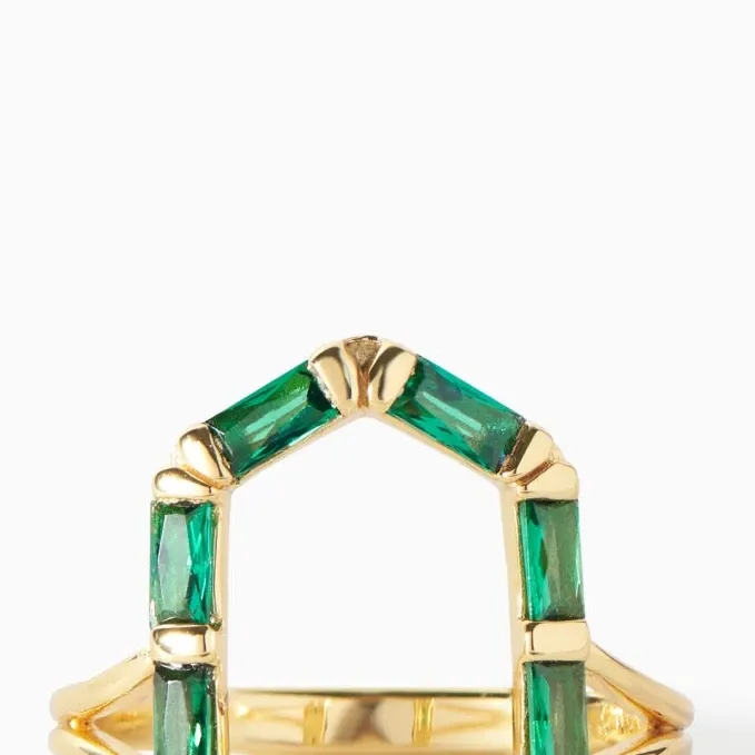 James - Gold/Emerald | SHOP BAZAAR